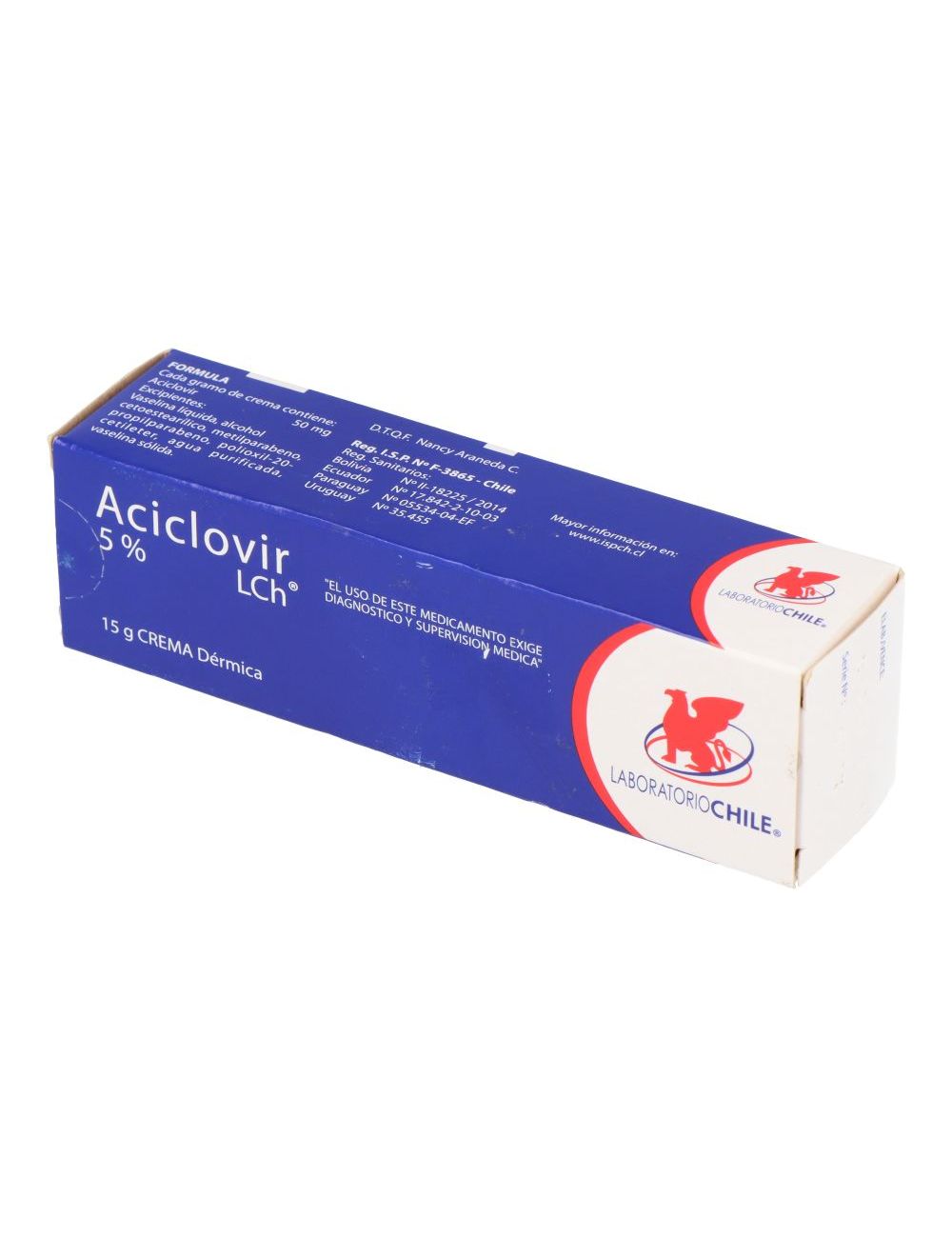 Precio Aciclovir 5% Crema Dérmica 15 g | Farmalisto CL